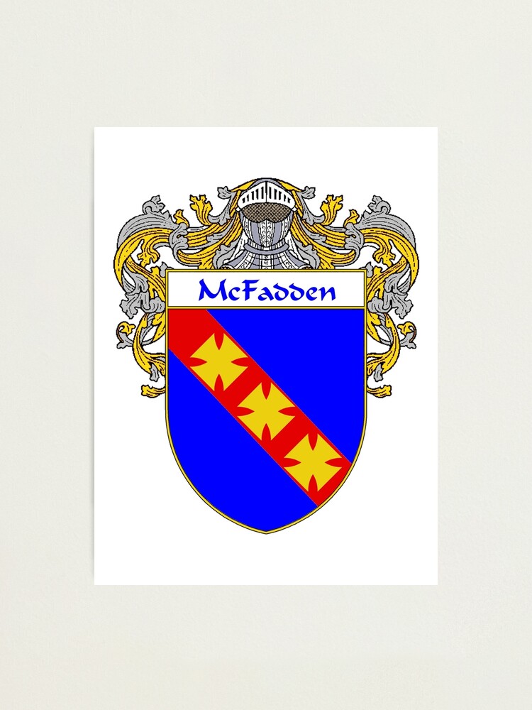 Lámina fotográfica «Escudo de armas de McFadden / cresta de la familia ...