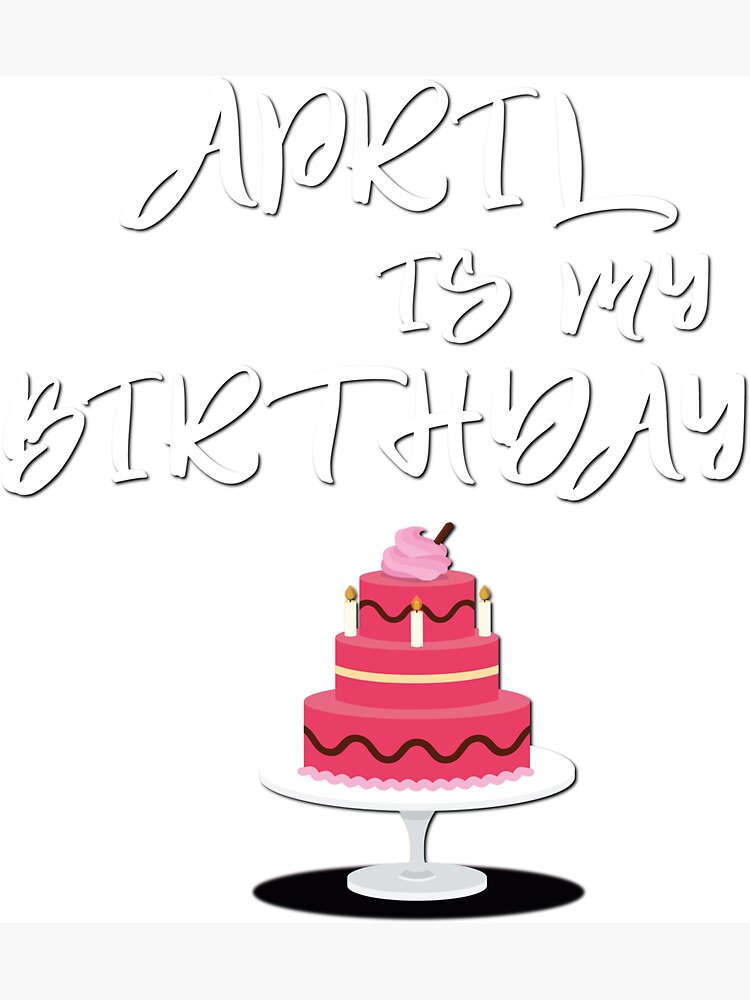 "April ist mein Geburtstagsmonat Svg, Geburtstag Svg, April Geburtstag ...