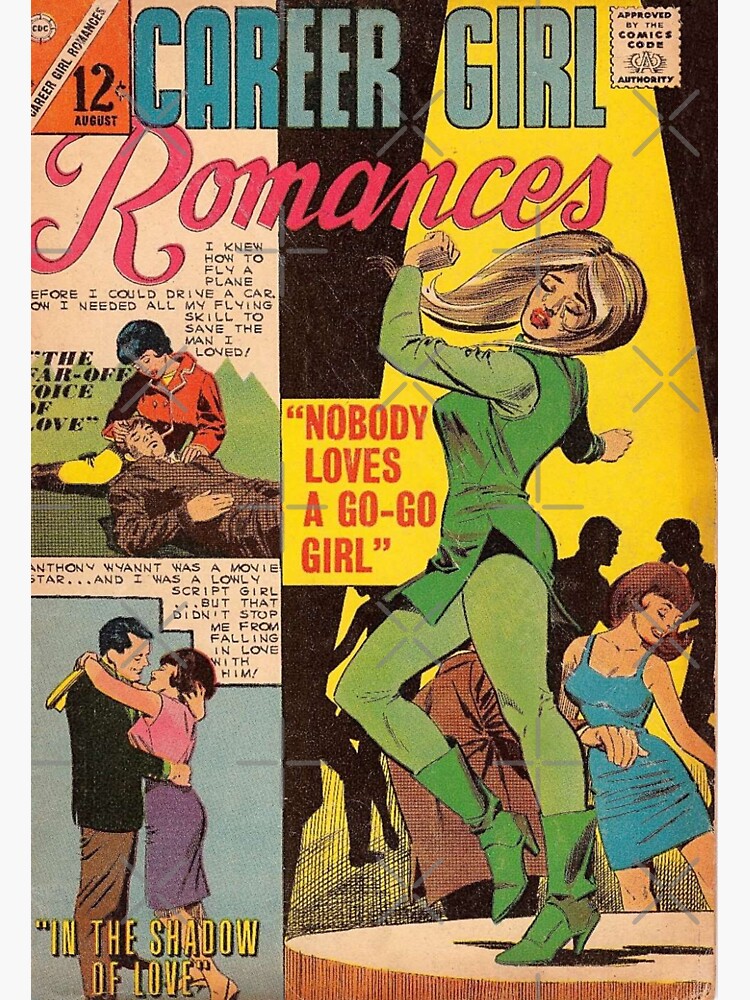 "Vintage Romance Comic Book Cover - Career Girl Romances" Sticker by ...