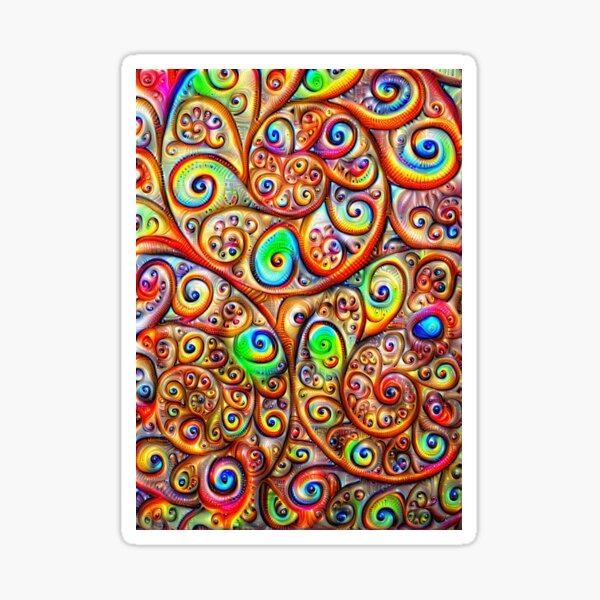 "swirls" Sticker for Sale by levi83 | Redbubble