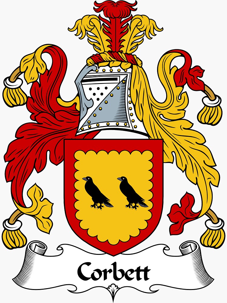 "Corbett Coat of Arms / Corbett Family Crest" Sticker for Sale by ...
