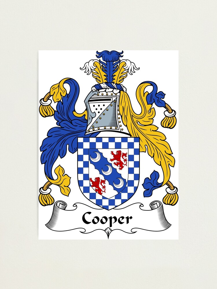 "Cooper Coat of Arms / Cooper Family Crest" Photographic Print by ...