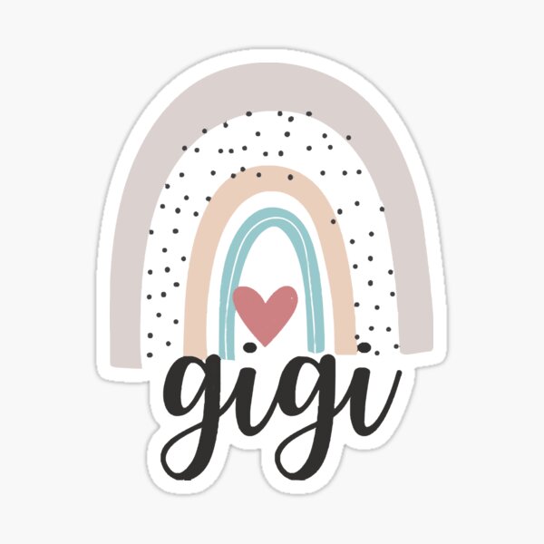 "Gigi Pastel Rainbow Gigi" Sticker by Murphy12434 | Redbubble