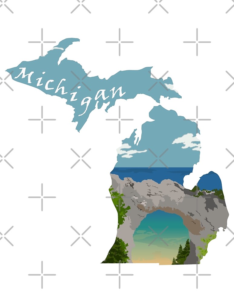 "Michigan: Arch Rock" by loefflerdesigns | Redbubble