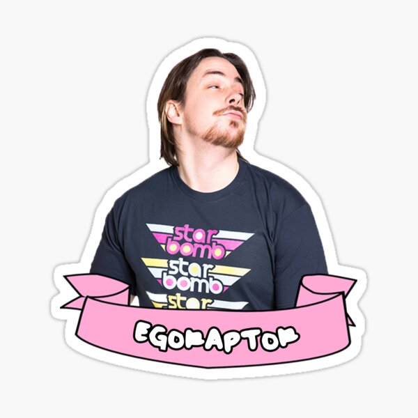 "Egoraptor!" Sticker by egodang | Redbubble