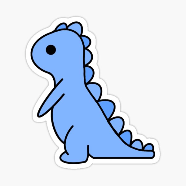 "Blue Dinosaur" Sticker for Sale by jessicaleah15 | Redbubble