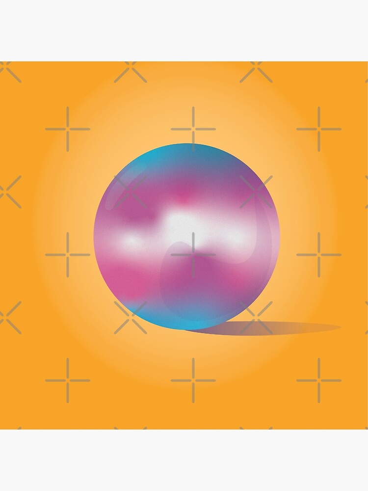 "Trans sphere pride gradient design. Transgender flag marble." Poster ...