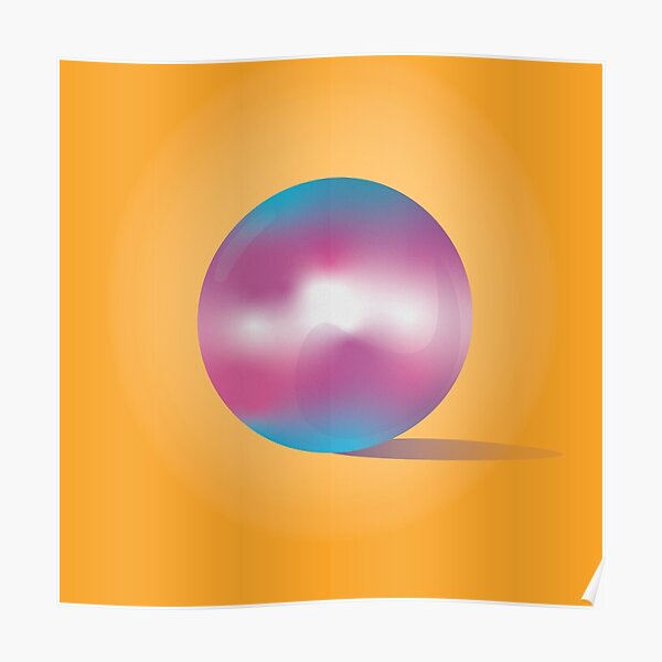 "Trans sphere pride gradient design. Transgender flag marble." Poster ...