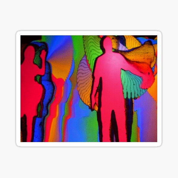 "Human Movement in Color" Sticker for Sale by 31images | Redbubble