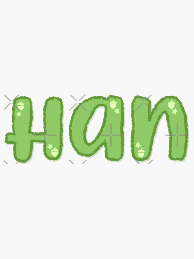 "Stray Kids Han name" Sticker by Hanney Lemon | Redbubble