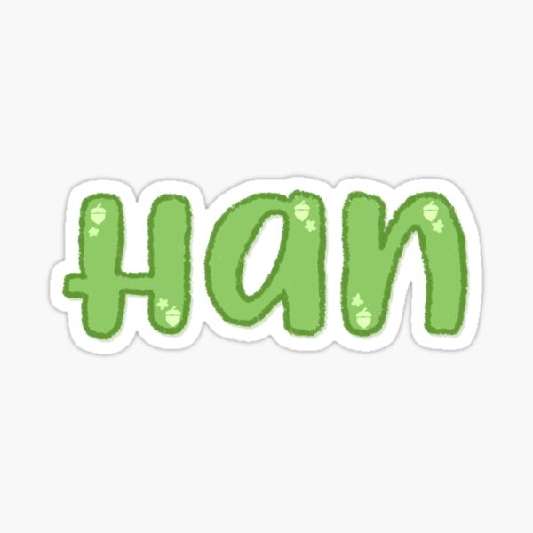 "Stray Kids Han name" Sticker by Hanney Lemon | Redbubble