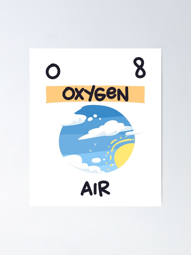 "Oxygen For Air Periodic Table Gift" Poster for Sale by TTFMerch ...