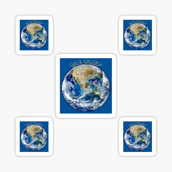 "Da Erf - humorous design with North America from space-NASA-public ...