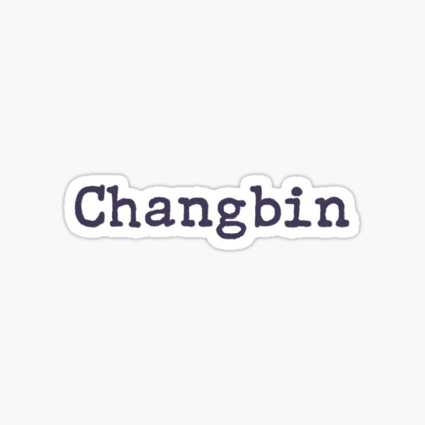 "Stray Kids Changbin name" Sticker by Hynke | Redbubble