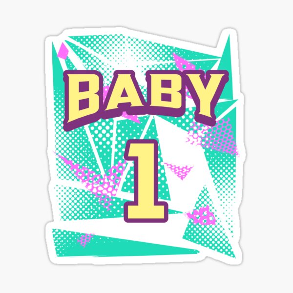 "Baby Number 1" Sticker for Sale by brynscully | Redbubble