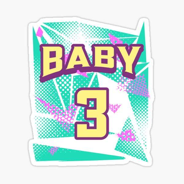 "Baby Number 3" Sticker by brynscully | Redbubble