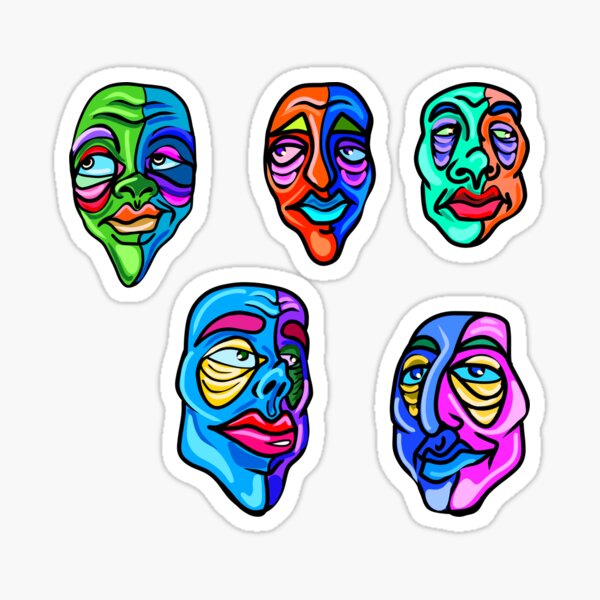 "Face Pack" Sticker for Sale by katenifty | Redbubble