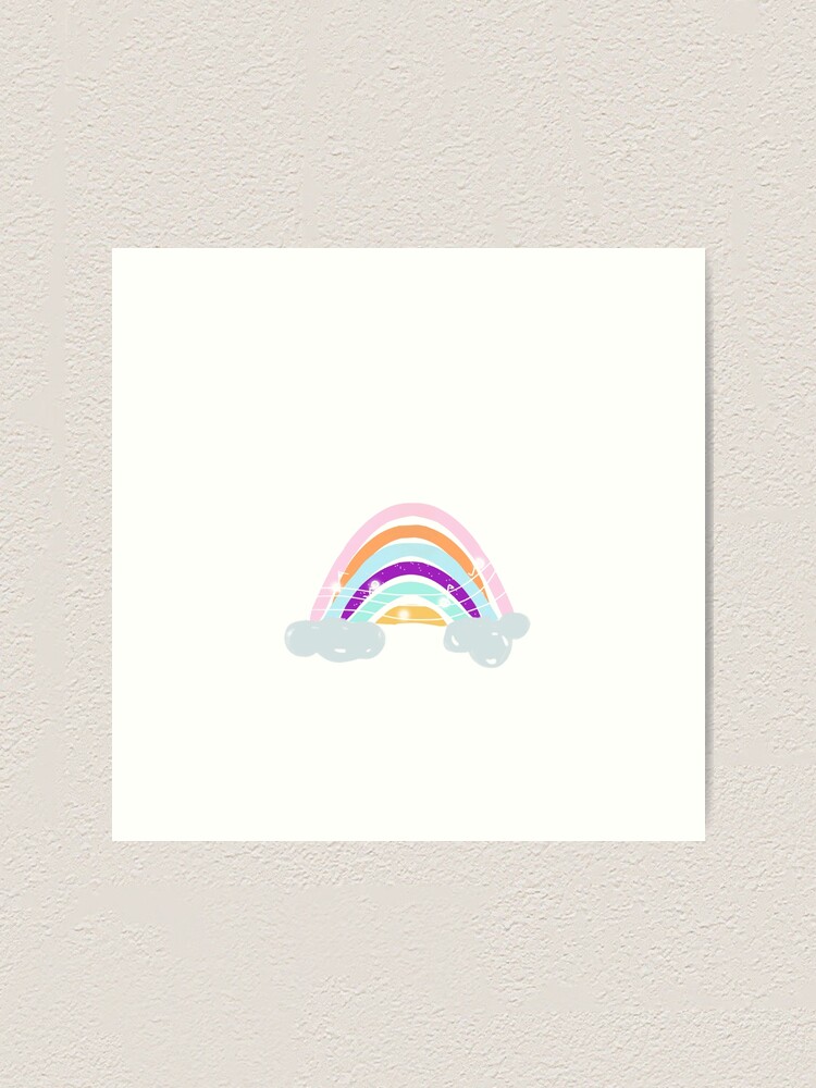 "Boho Rainbow With Music Melody Art" Art Print for Sale by jenniversart ...