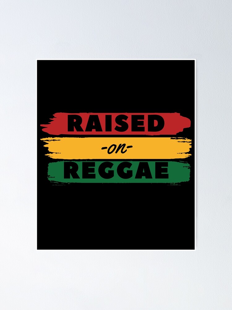 Póster «Criado en los colores de la bandera Reggae Distressed Reggae ...