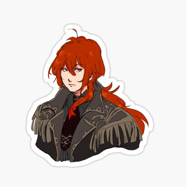 "Diluc sticker" Sticker for Sale by WhimsyLion | Redbubble