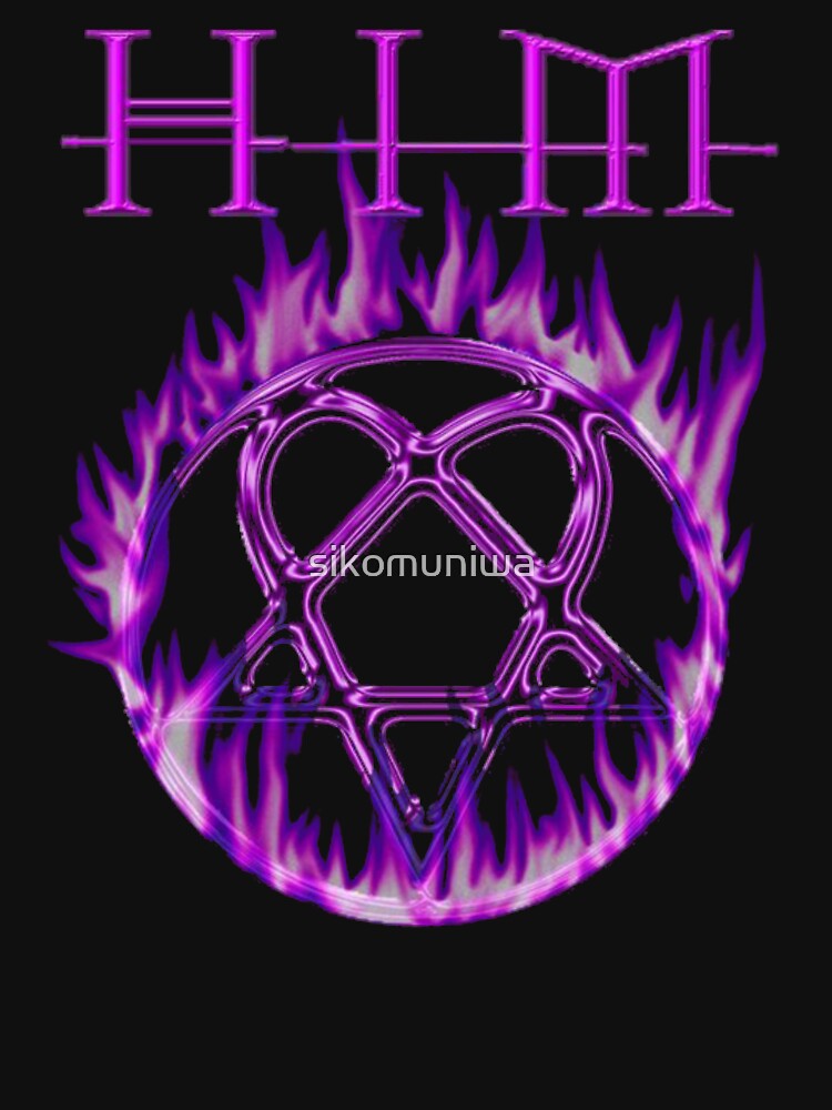 "HIM - BAND" T-shirt for Sale by sikomuniwa | Redbubble | him band t ...