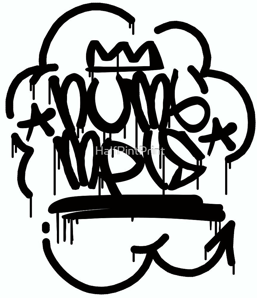 "NUMB graffiti bubble" by HalfPintPrint | Redbubble