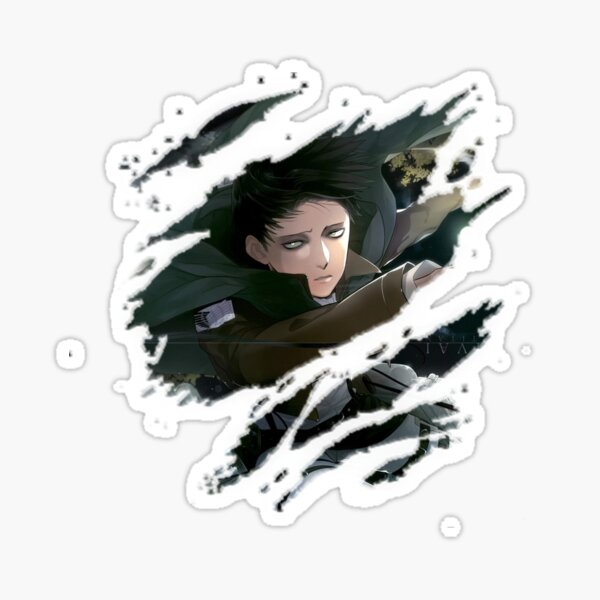 "Levi Ackerman" Sticker for Sale by DEADWEIGHTS | Redbubble