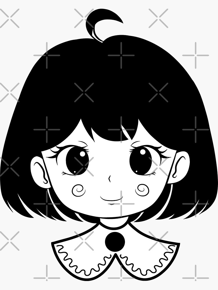 "Rima: Kawaii Anime Style Character" Sticker for Sale by ReyelsArt ...