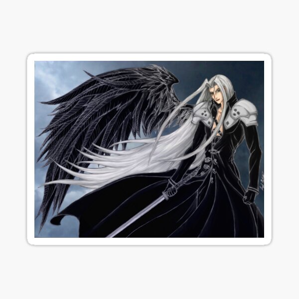 "Sephiroth - The One Winged Angel" Sticker for Sale by DuskWingArts ...