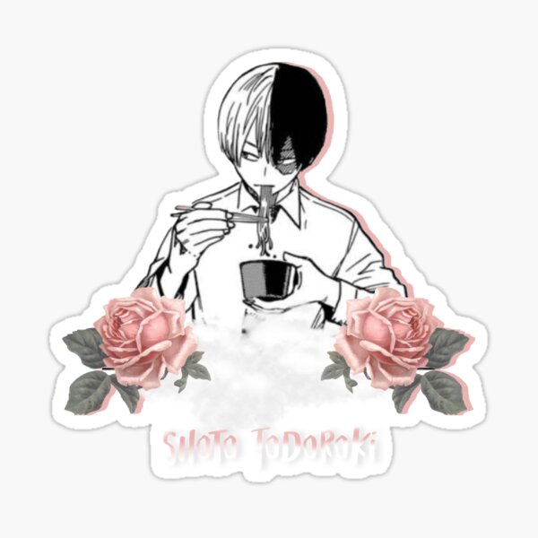 "Shoto Todoroki " Sticker by lysslocke | Redbubble