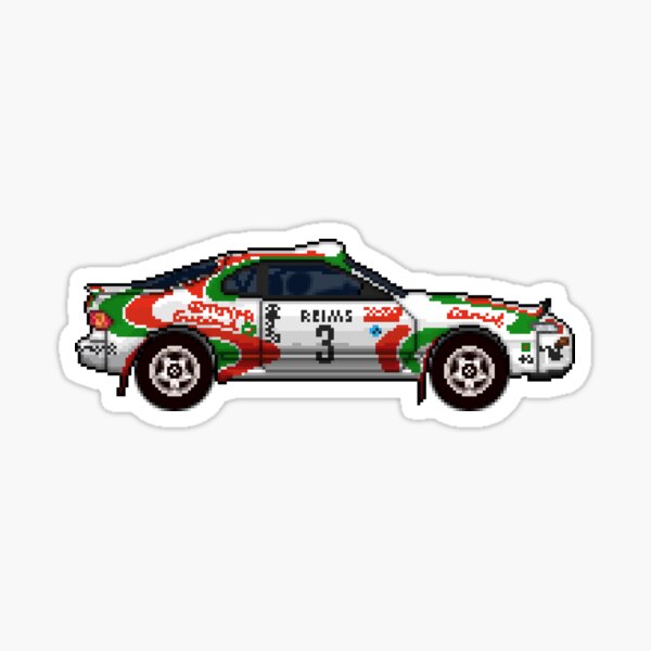"Pixel Toyota Celica GT-Four Pixel Rally Game Car" Sticker for Sale by ...