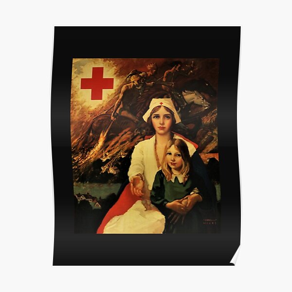 "Nurse ~ Nursing ~ 1917 WWI Poster ~ Four Horsemen of the Apocalypse ...