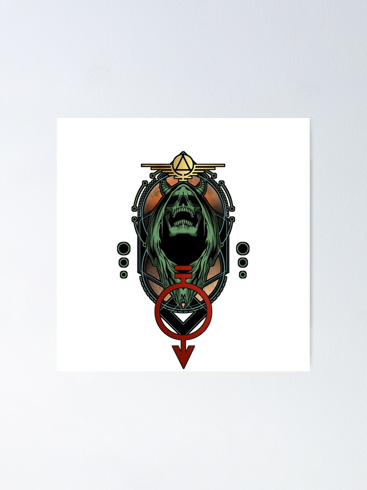 "The Reaper Red Rising" Poster for Sale by Derp Nation | Redbubble