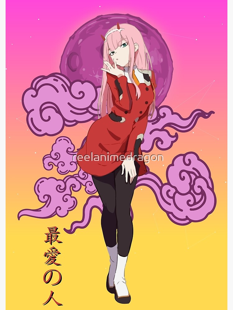 "Zero Two Waifu - Darling In The Franxx" Poster for Sale by ...