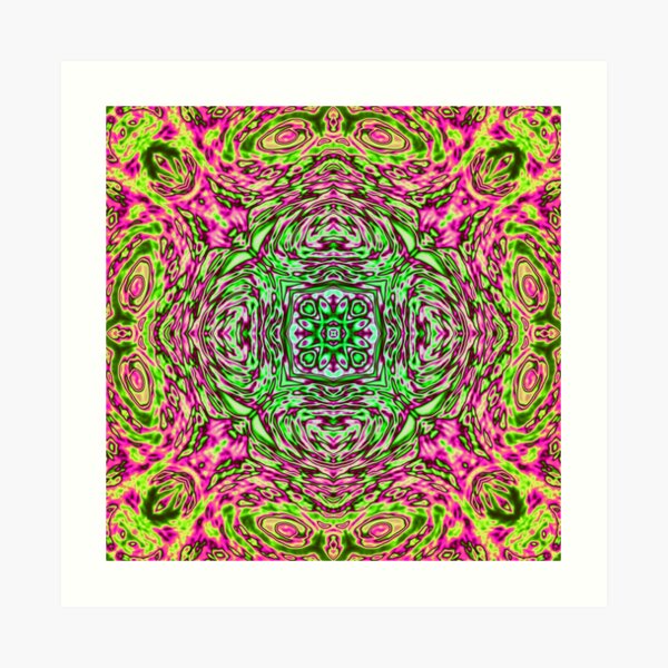 "Psychedelic tiles 56." Art Print by cr6zym1nd | Redbubble