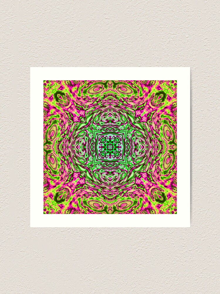 "Psychedelic tiles 56." Art Print by cr6zym1nd | Redbubble