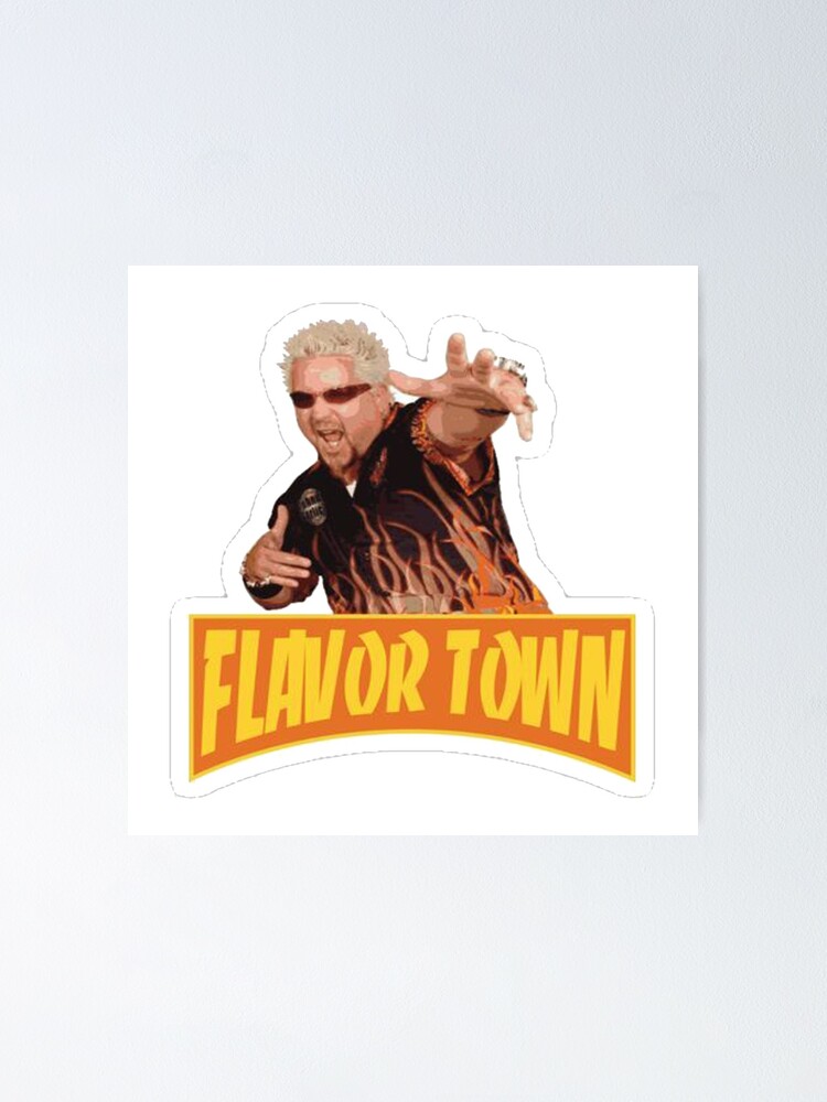 "Guy Fieri." Poster for Sale by Buckleret | Redbubble