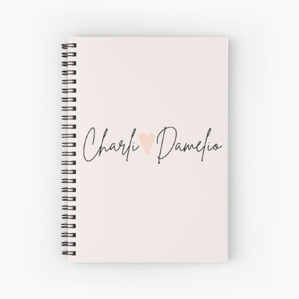 "Cute charli damelio name in cursive with cute pink heart for tik tok ...