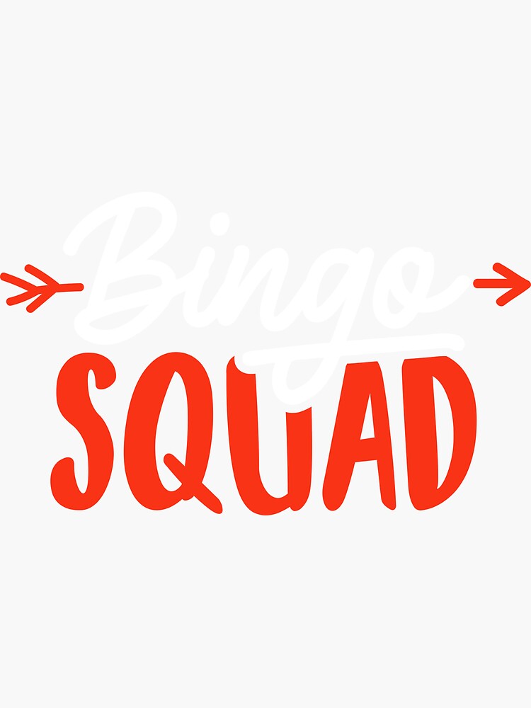 "Bingo Bingo Player Bingo Caller" Sticker by CreativeGiftShp | Redbubble