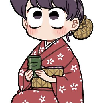 "Komi Shouko Kimono Chibi (Small)" Sticker for Sale by Bambeau | Redbubble