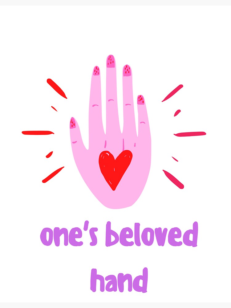 "one's beloved hand" Sticker by Gothand | Redbubble