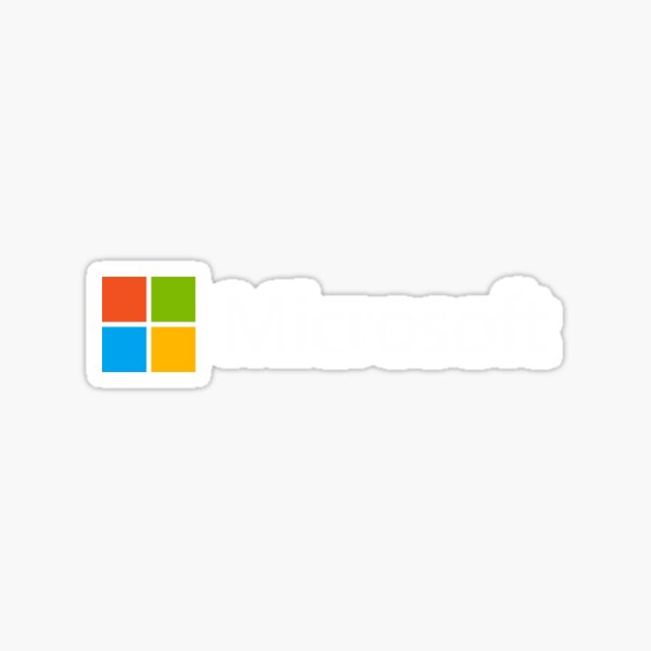 "Microsoft Logo" Sticker by dmegvswe | Redbubble