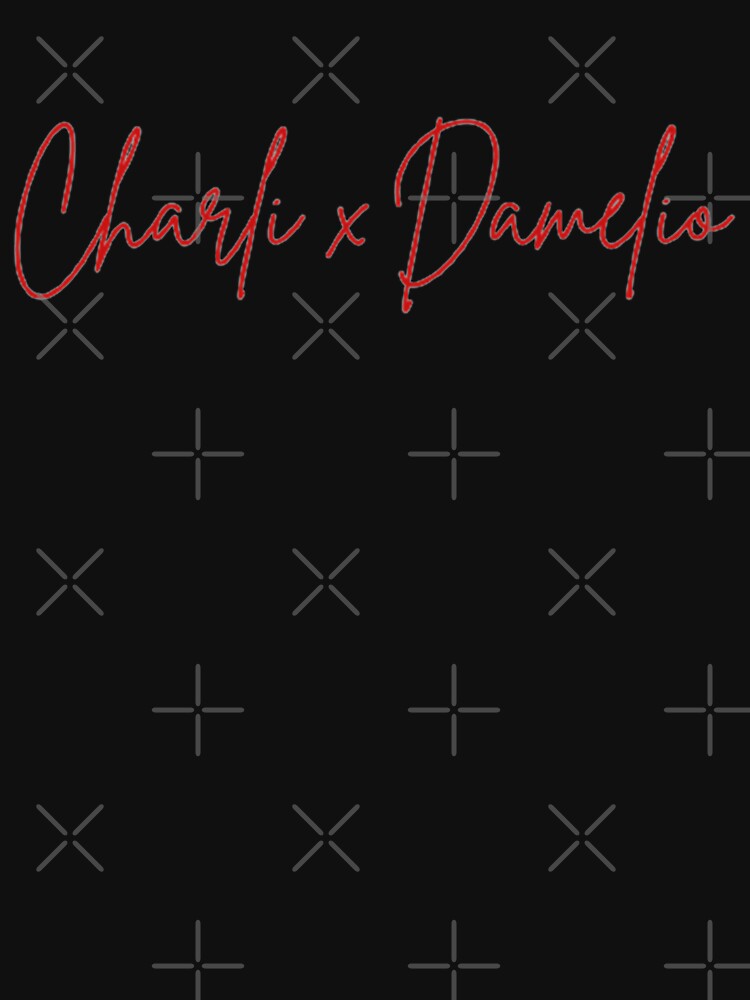 "Cute charli damelio name in red cursive for tik tok queen" T-shirt by ...