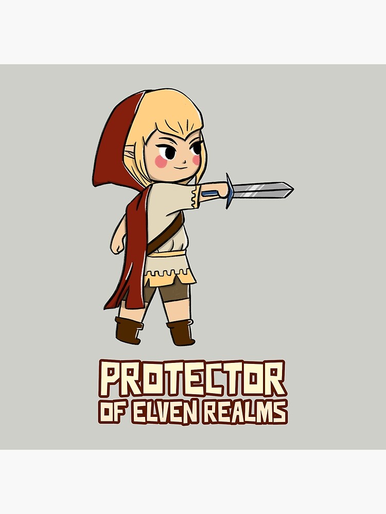 Póster «Chibi Protector de Elven Realms Elf Ranger Thief RPG» de WPahat ...