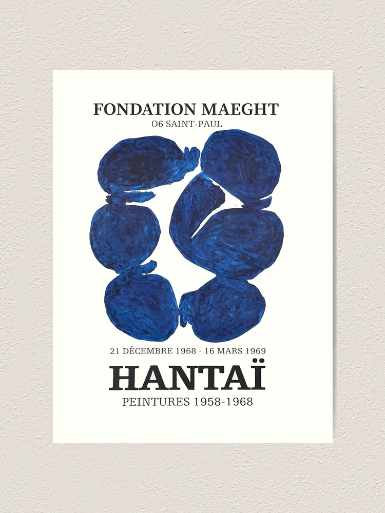 "Hantai blue retro 1958" Art Print for Sale by marvin-woodbury | Redbubble