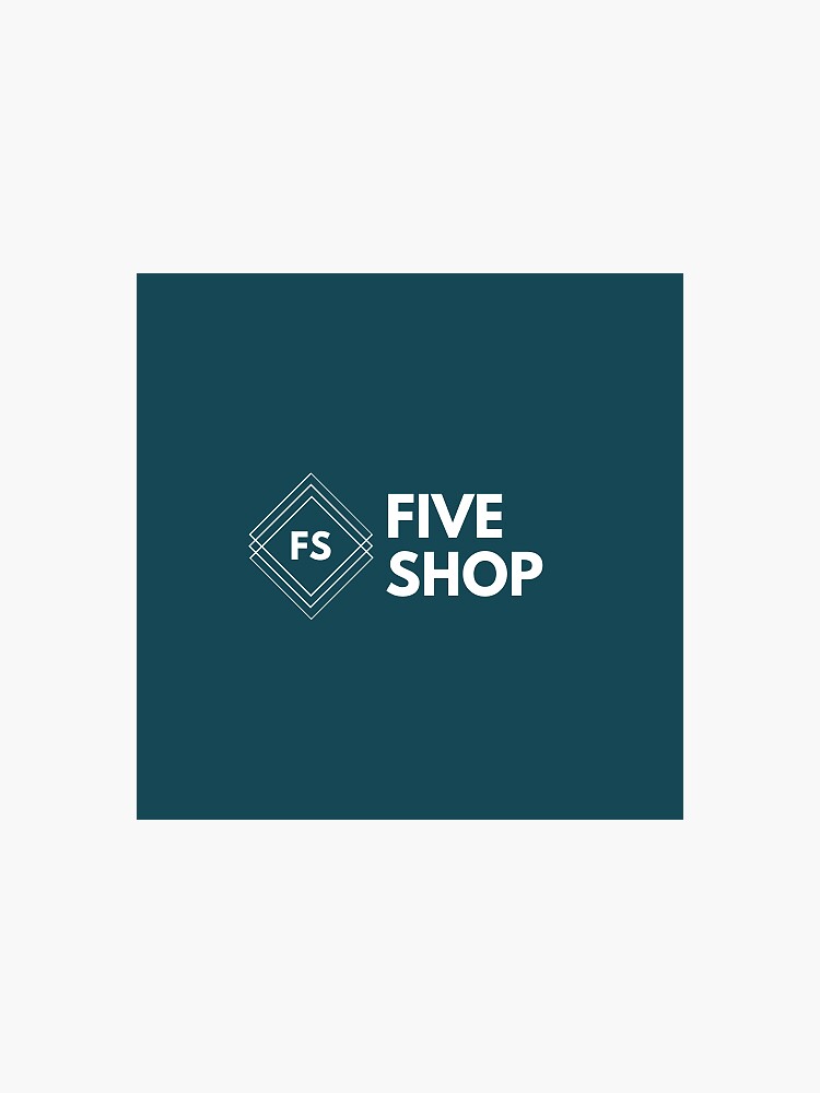 "Five Shop logo!" Sticker for Sale by FiveStore | Redbubble
