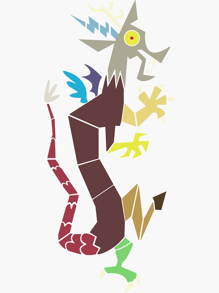 "Discord Ancient Artwork - MLP" Sticker for Sale by -Panda-Monium ...