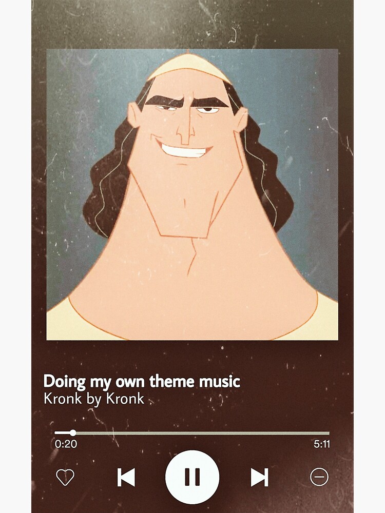 "Kronk's New Single - Kronk from 'The Emperor's New Groove'" Sticker ...