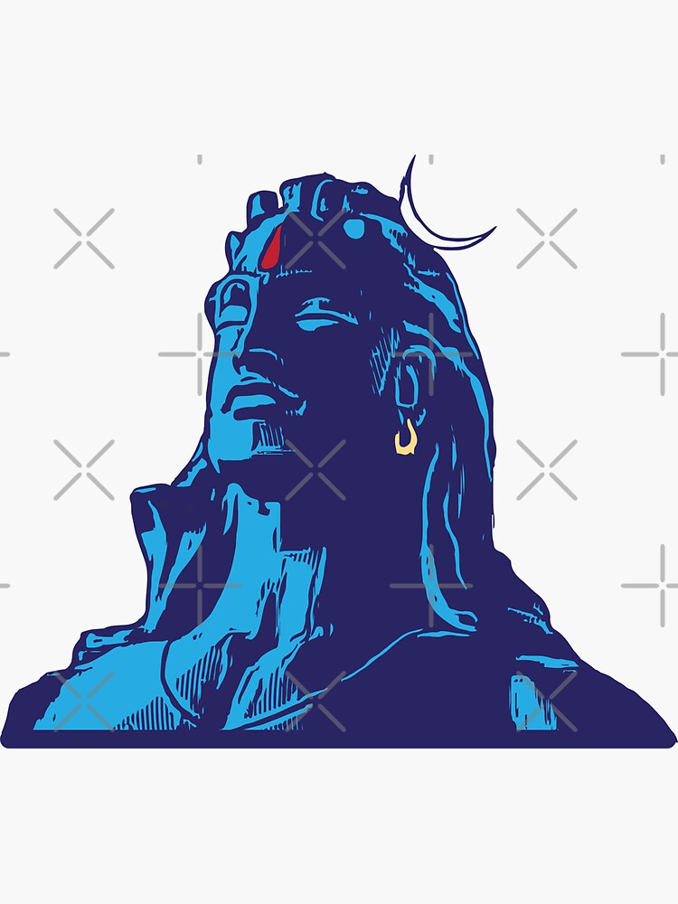 "Unique Adiyogi Mahadev Om Namah Shivaya Hindu Tshirt " Sticker for ...