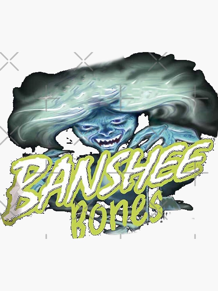 "Banshee Bones Merch" Sticker for Sale by toonvank | Redbubble